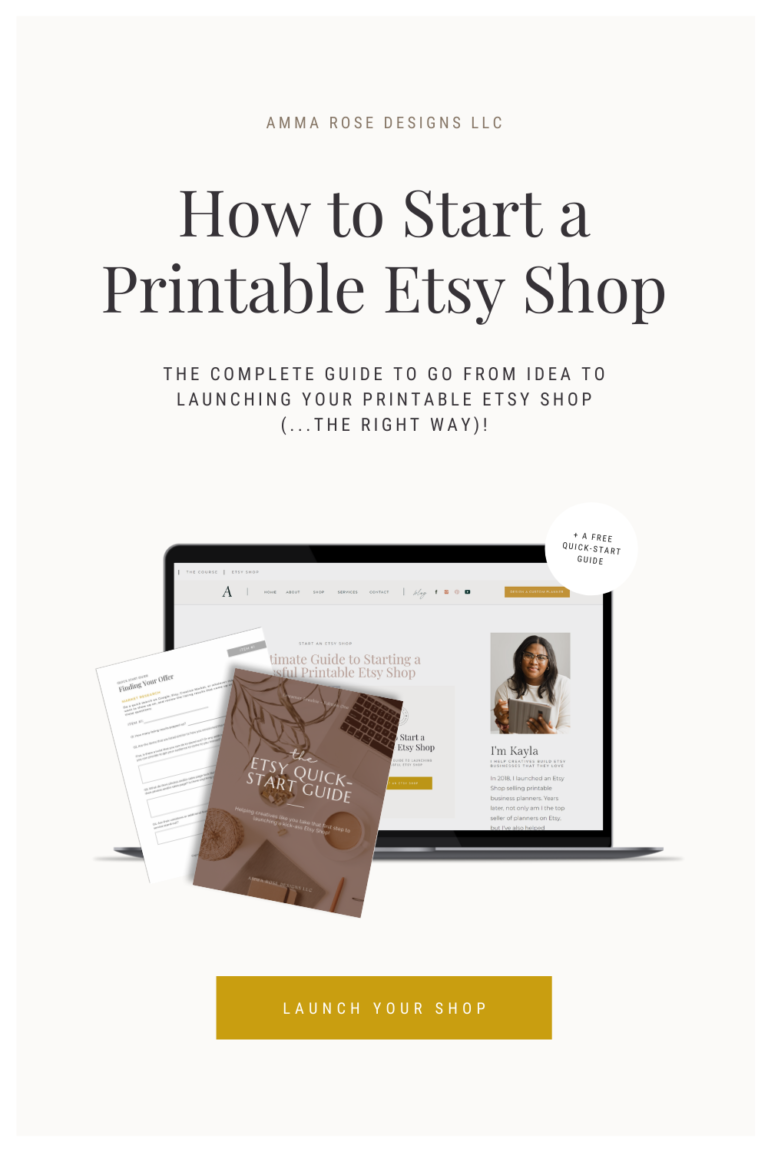 The Ultimate Guide to Starting a Successful Printable Etsy Shop | Amma ...