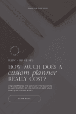 How Much Does a Custom Planner Design Really Cost? | Amma Rose Designs Blog